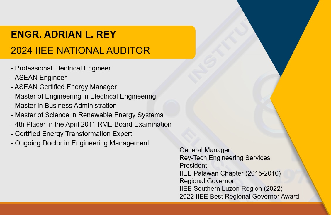 Engr. Adrian Rey – Philippine Power Expo